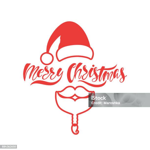 Selamat Natal Teks Kaligrafi Yang Digambar Tangan Desain Tipografi