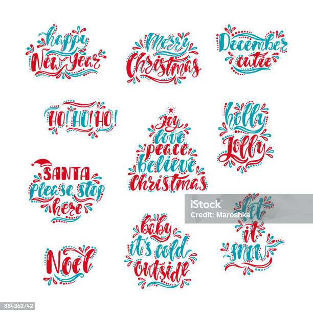 Selamat Natal Dan Tahun Baru Desain Tipografi Teks Kaligrafi Yang
