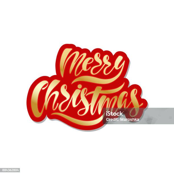 Selamat Natal Teks Kaligrafi Yang Digambar Tangan Desain Tipografi