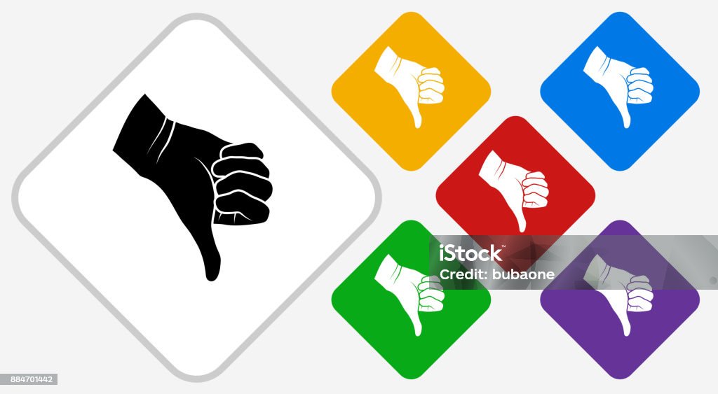 Daumen Runter Farbe Diamantvektor Icon Stock Vektor Art und mehr Bilder ... Daumen Runter Farbe Diamantvektor Icon Stock Vektor Art und mehr Bilder ...