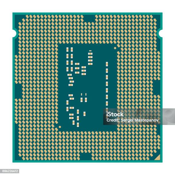 Cpu 칩 했다입니다 벡터 0명에 대한 스톡 벡터 아트 및 기타 이미지 0명 Cpu 과학 Istock