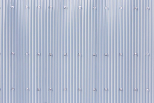Corrugated Lembaran Logam Façadewhite Corrugated Permukaan Tekstur