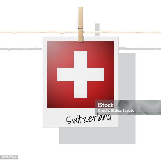 Koleksi Bendera Negara Eropa Dengan Foto Bendera Swiss Vektor Ilustrasi Ilustrasi Stok Unduh