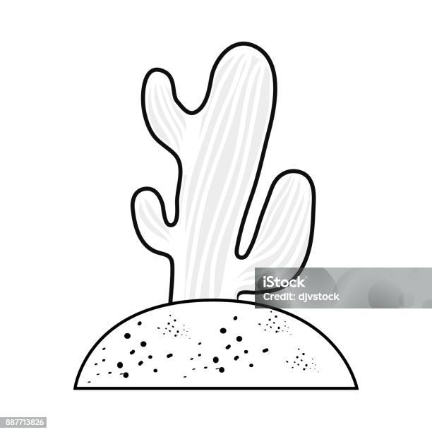 Saguaro 선인장 아이콘 가시에 대한 스톡 벡터 아트 및 기타 이미지 가시 그래픽 프린트 기후 묘사 Istock