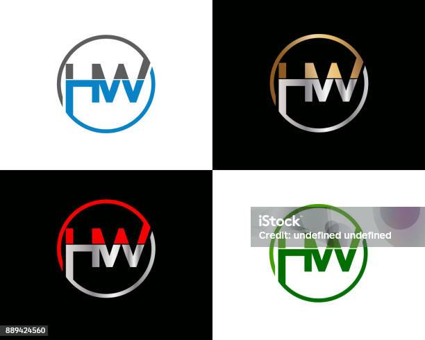 Hw 원 모양 편지 디자인 0명에 대한 스톡 벡터 아트 및 기타 이미지 0명 디자인 문자 Istock