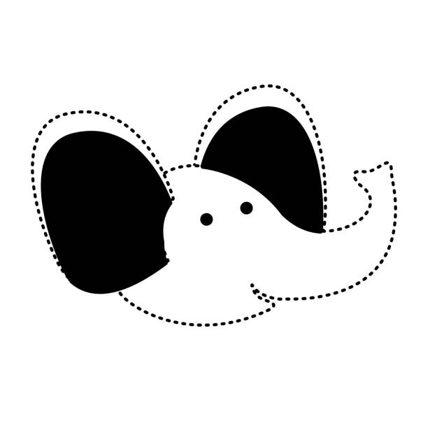 Indian Cutie White Silhouette Illustrations Royalty Free Vector