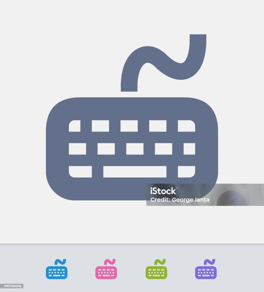 Desktop Keyboard Ants Icons Stock Illustration Download Image Now Cable Computer Computer