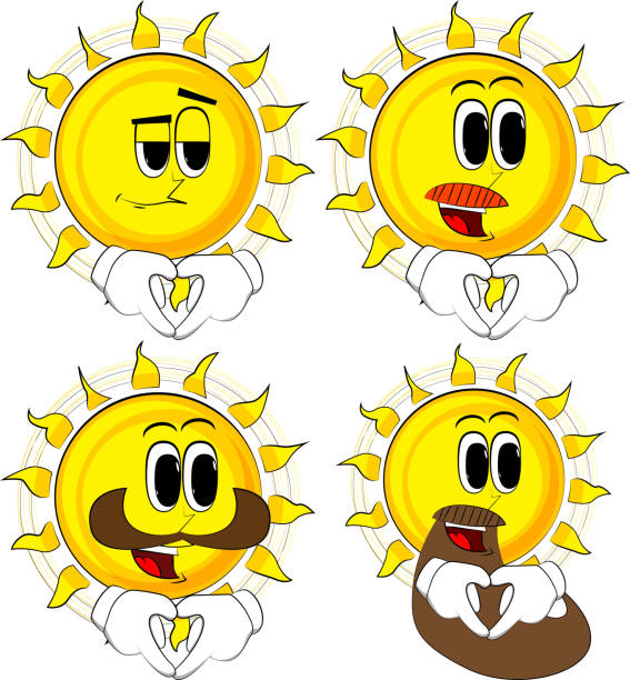 150 Woman Touching Face In Sun Stock Illustrations Royalty Free