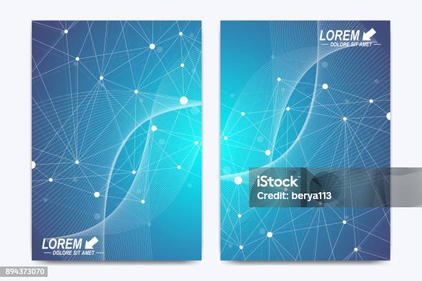 Template Vektor Modern Untuk Brosur Leaflet Selebaran Iklan Sampul