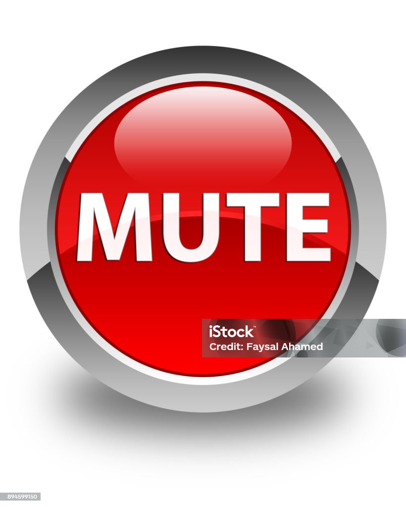 Mute Glossy Red Round Button Stock Illustration - Download Image Now ... Mute Glossy Red Round Button Stock Illustration - Download Image Now ...