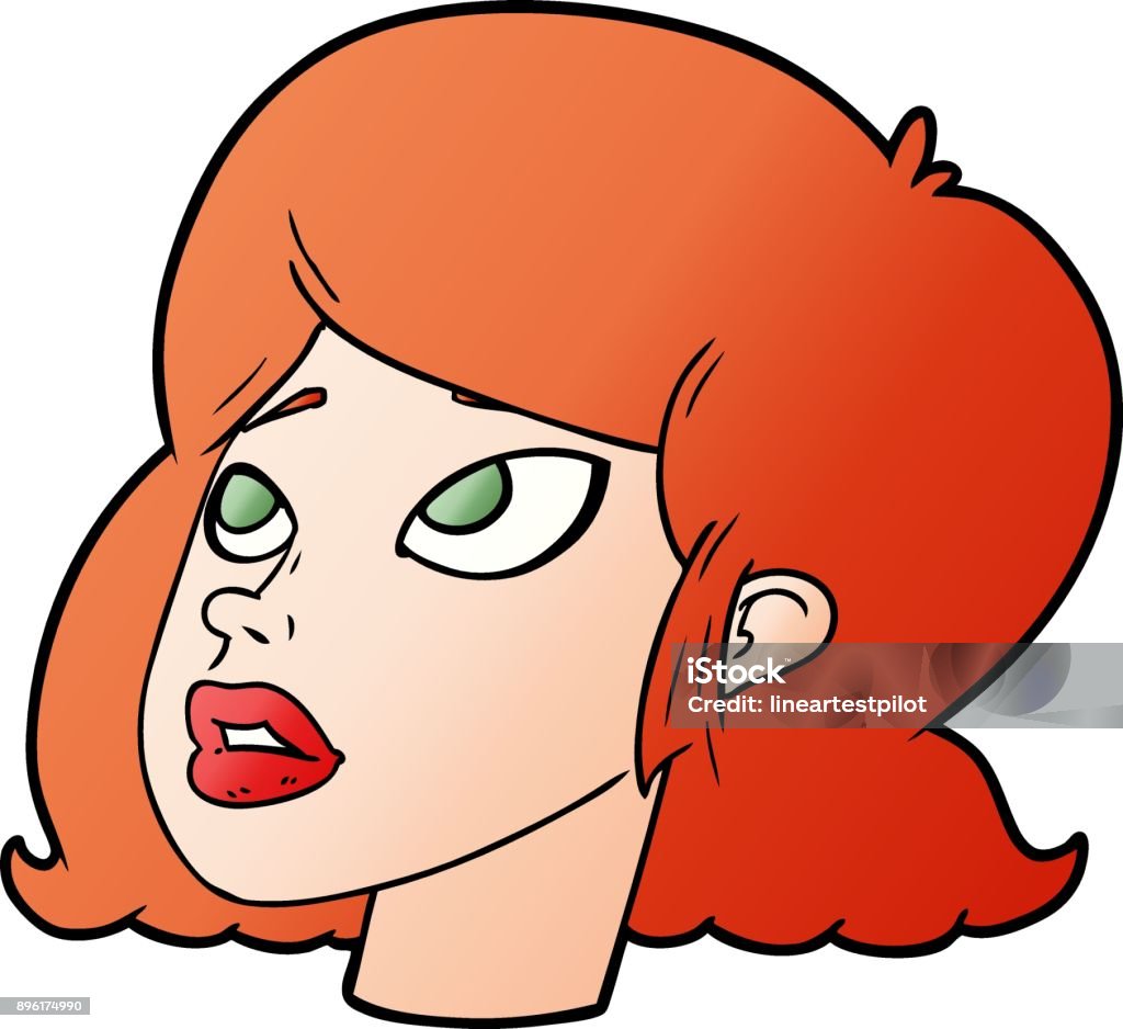 Kartun Gadis Berambut Merah Ilustrasi Stok Unduh Gambar Sekarang