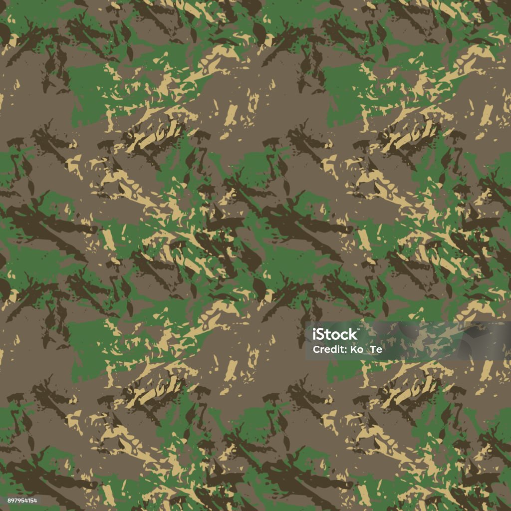 Hijau Coklat Dan Krem Camo Adalah Warnawarni Mulus Pola Abstrak Yang