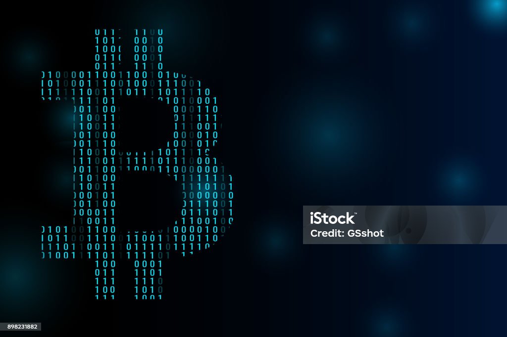 Bitcoin 가로 배너 1에 대한 스톡 벡터 아트 및 기타 이미지 1 가상현실 개념 Istock