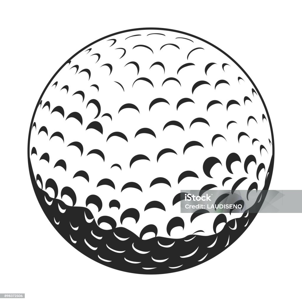 Isolated Golf Ball Stock Illustration Download Image Now Golf Ball