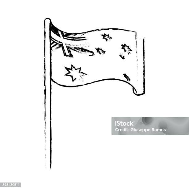 Desain Bendera Australia Ilustrasi Stok Unduh Gambar Sekarang