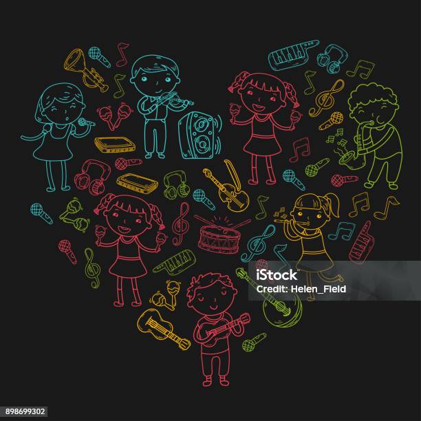 Sekolah Musik Untuk Anakanak Vector Ilustrasi Anakanak Menyanyikan Lagu ... Sekolah Musik Untuk Anakanak Vector Ilustrasi Anakanak Menyanyikan Lagu ...