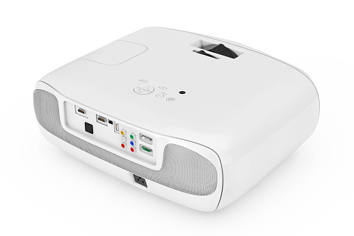 Entretenimiento De Cine En Casa Full Hd Proyector Render 3d Foto De