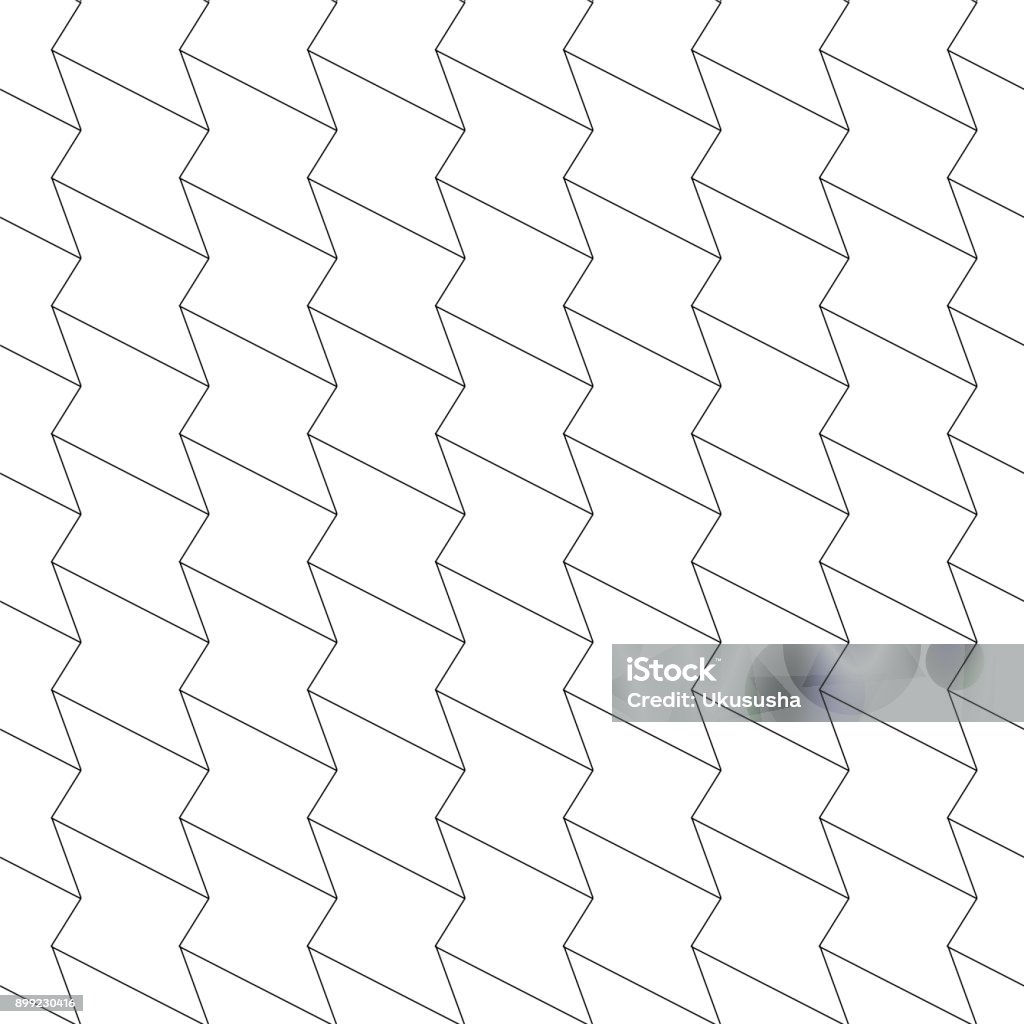 Abstract Seamless Pattern Linear Background Stock Illustration