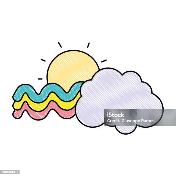 Parut Matahari Dan Pelangi Cerah Dengan Awan Di Langit Ilustrasi Stok ... Parut Matahari Dan Pelangi Cerah Dengan Awan Di Langit Ilustrasi Stok ...