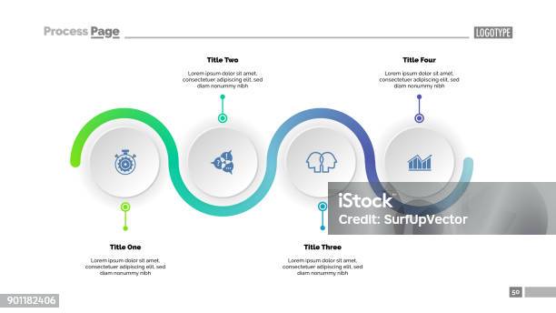 Four Step Process Chart Slide Template Stock Illustration - Download ... Four Step Process Chart Slide Template Stock Illustration - Download ...