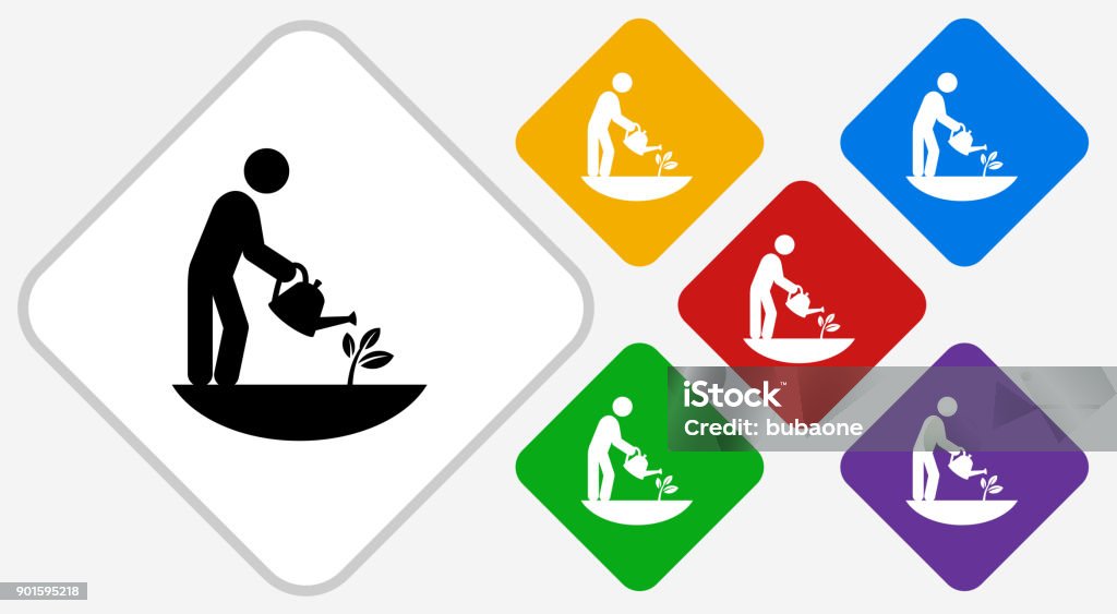 Strichmännchen Gartenarbeit Farbe Diamant Vektor Icon Stock Vektor Art ... Strichmännchen Gartenarbeit Farbe Diamant Vektor Icon Stock Vektor Art ...