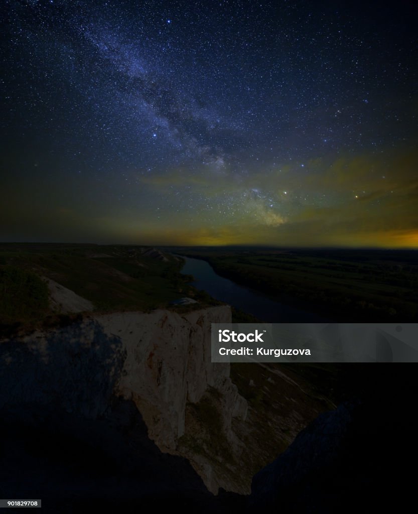 Langit Berbintang Malam Pemandangan Bima Sakti Dari Lereng Gunung Foto ... Langit Berbintang Malam Pemandangan Bima Sakti Dari Lereng Gunung Foto ...