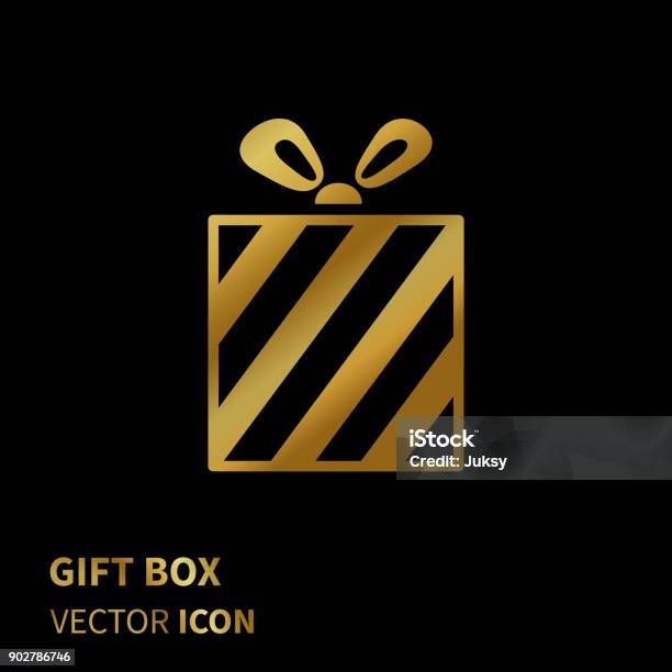 Ikon Kotak Hadiah Emas Diisolasi Pada Hitam Ilustrasi Stok - Unduh ... Ikon Kotak Hadiah Emas Diisolasi Pada Hitam Ilustrasi Stok - Unduh ...