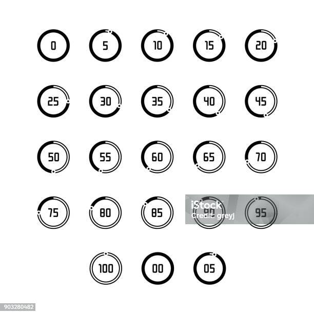 Black And White Loading Buffering Progress Wheel Icon Set Stock ... Black And White Loading Buffering Progress Wheel Icon Set Stock ...