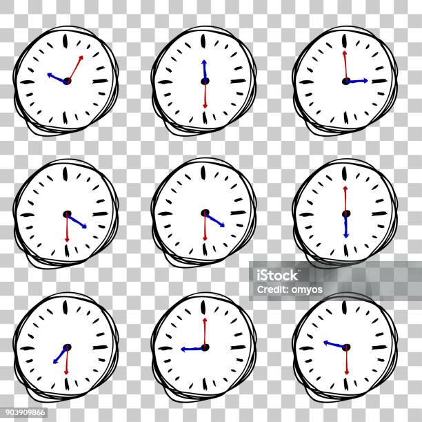 Sketsa Gambar Tangan Jam Ilustrasi Stok Unduh Gambar Sekarang Istock