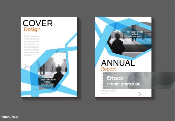 Tata Letak Latar Belakang Biru Abstrak Desain Sampul Modern Sampul Buku