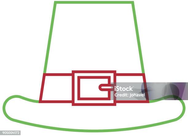 Leprechauns Hat Ornament Clothes Icon Stock Illustration Download