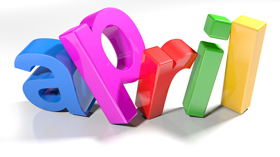 April 3d Colorful Write 3d Rendering Stock Photo - Download Image Now ... April 3d Colorful Write 3d Rendering Stock Photo - Download Image Now ...