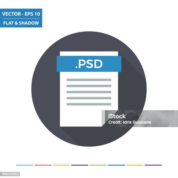 Psd Raster Gambar Format File Dokumen Ikon Datar Ilustrasi Stok Unduh