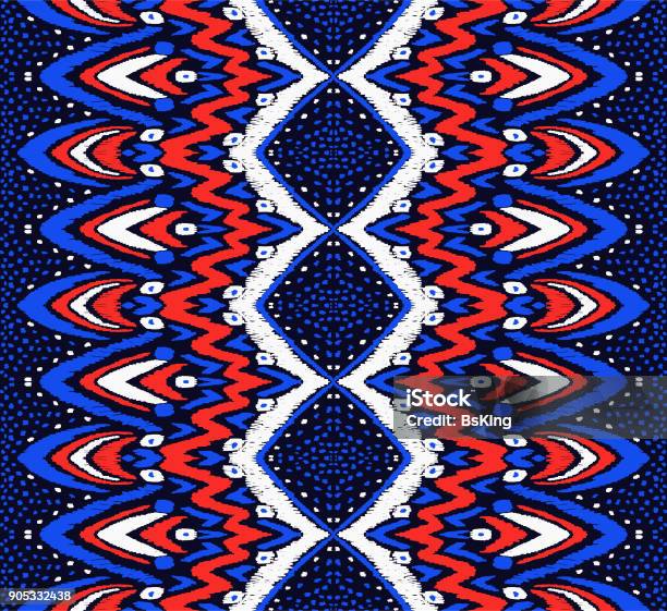 Geometric Folklore Ornament Tribal Ethnic Vector Texture Seamless