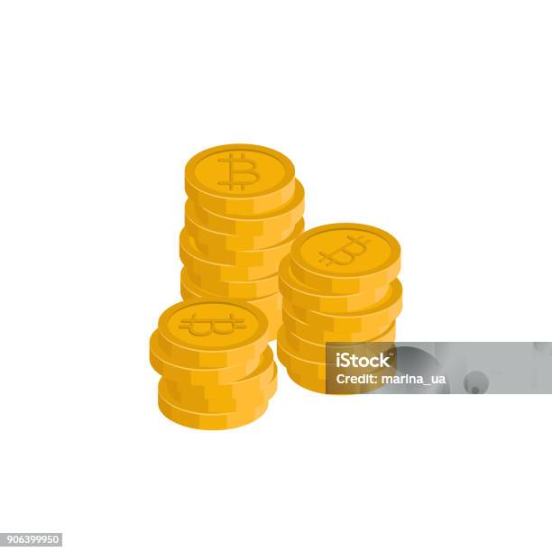 Bitcoin 스택 벡터 0명에 대한 스톡 벡터 아트 및 기타 이미지 0명 개념 경제 Istock