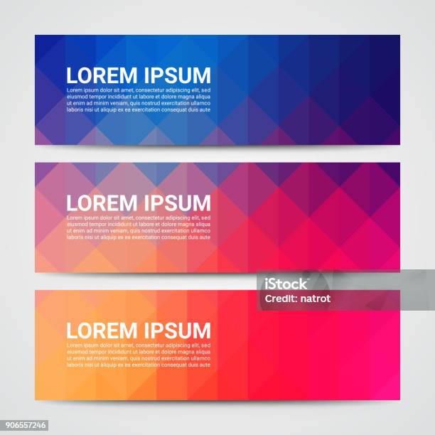Spanduk Web Templat Tata Letak Header Dengan Latar Belakang Pola