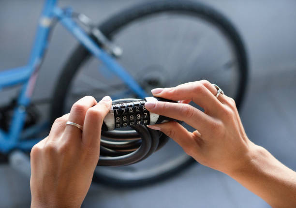 Free picture: steel, bicycle, tire, lock, security, combination, number ...