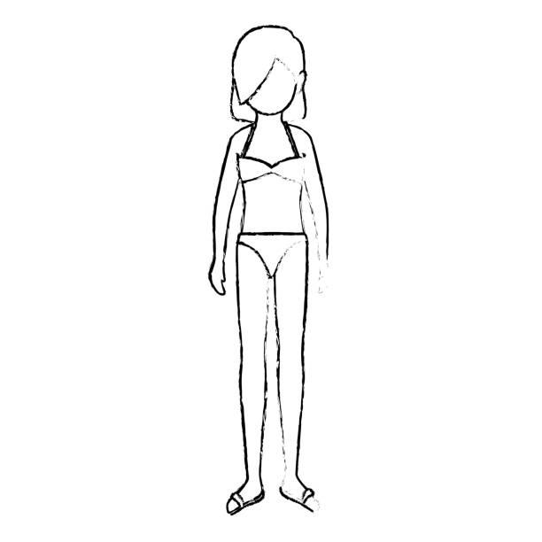 50 Fat Women On The Beach Drawing Illustrations Royalty Free Vector