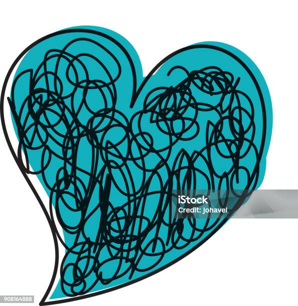 Ilustración De Imágenes De Doodle De Corazón Amor Romance Pasión Y Más