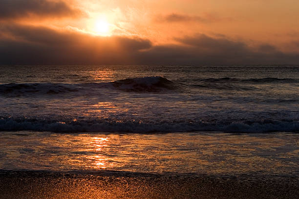 Free picture: night, sun, sunset, dawn, sky, landscape, ocean, beach ...