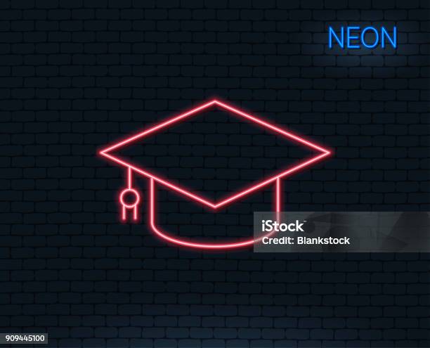 Icône De Graduation Cap Ligne Signe De Léducation Vecteurs Libres De