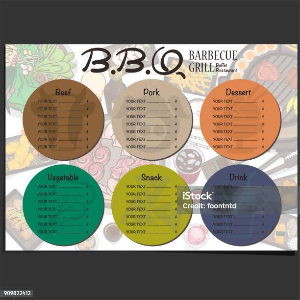 Vetores De Menu Churrasco Grill Restaurante Modelo Design Gráfico Objetos E Mais Imagens De