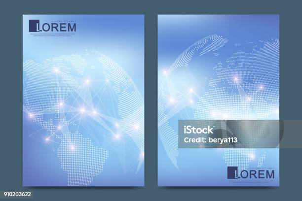 Template Vektor Modern Untuk Brosur Leaflet Majalah Katalog Sampul
