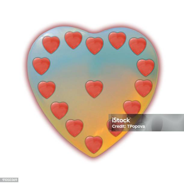 Hearts On Heart 흰색 배경 격리됨에 0명에 대한 스톡 사진 및 기타 이미지 0명 개념 기호 개체 그룹