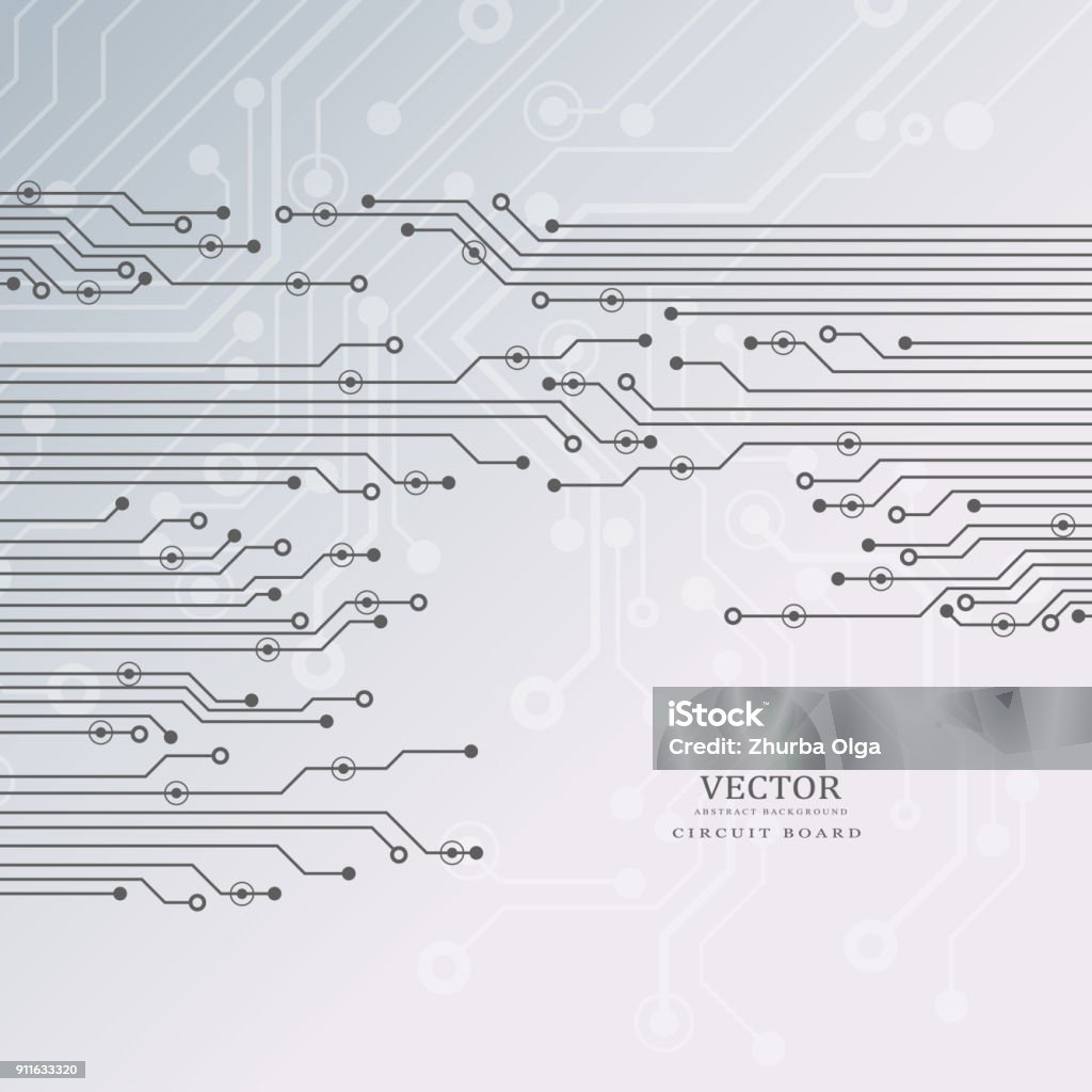 Circuit Board Technology Background Vector Illustration Stock