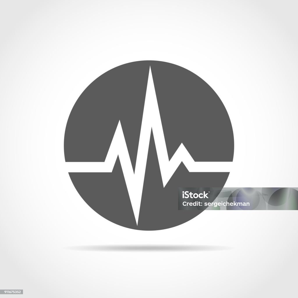 Herzschlagzeichen Im Kreis Vektorillustration Stock Vektor Art und mehr ... Herzschlagzeichen Im Kreis Vektorillustration Stock Vektor Art und mehr ...