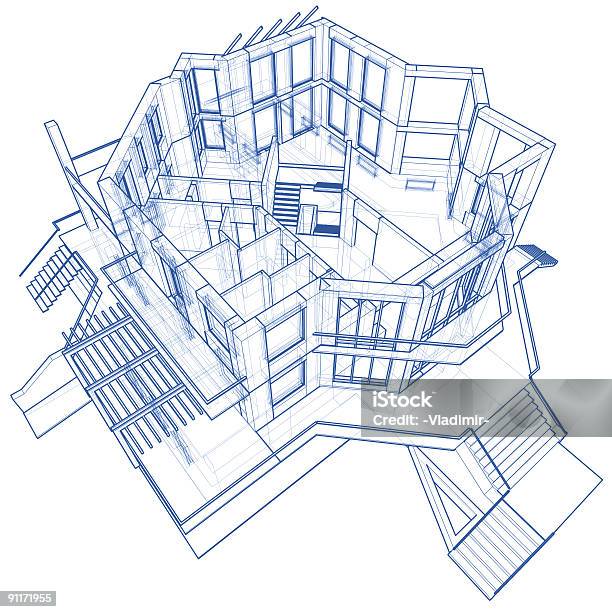 Rendering Cetak Biru 3d Dari Rumah Dua Cerita Modern Foto Stok - Unduh ... Rendering Cetak Biru 3d Dari Rumah Dua Cerita Modern Foto Stok - Unduh ...