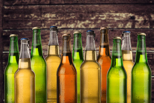 Free Stock Photo of Three Bottles of Beer Arranged Side by Side ...