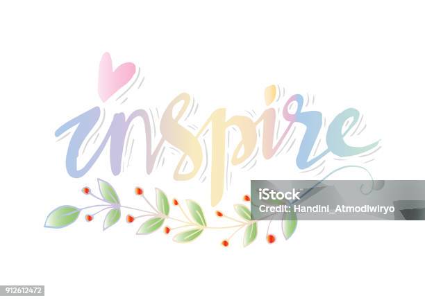 Inspirehand 레터링 서 예입니다 공휴일에 대한 스톡 벡터 아트 및 기타 이미지 공휴일 꽃무늬 다중 노출 Istock