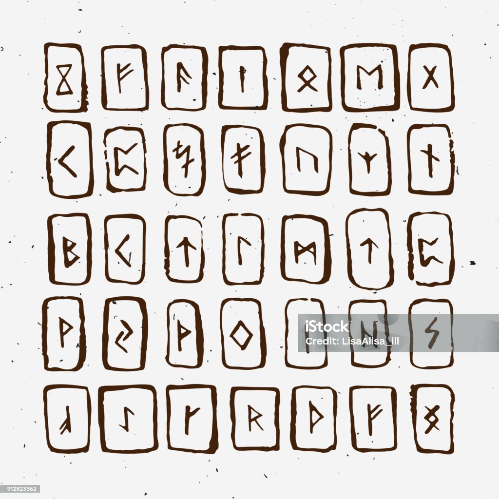 Eski İskandinav İskandinav Runes Içinde Ahşap Oyma Ayarlayın Runik ... Eski İskandinav İskandinav Runes Içinde Ahşap Oyma Ayarlayın Runik ...